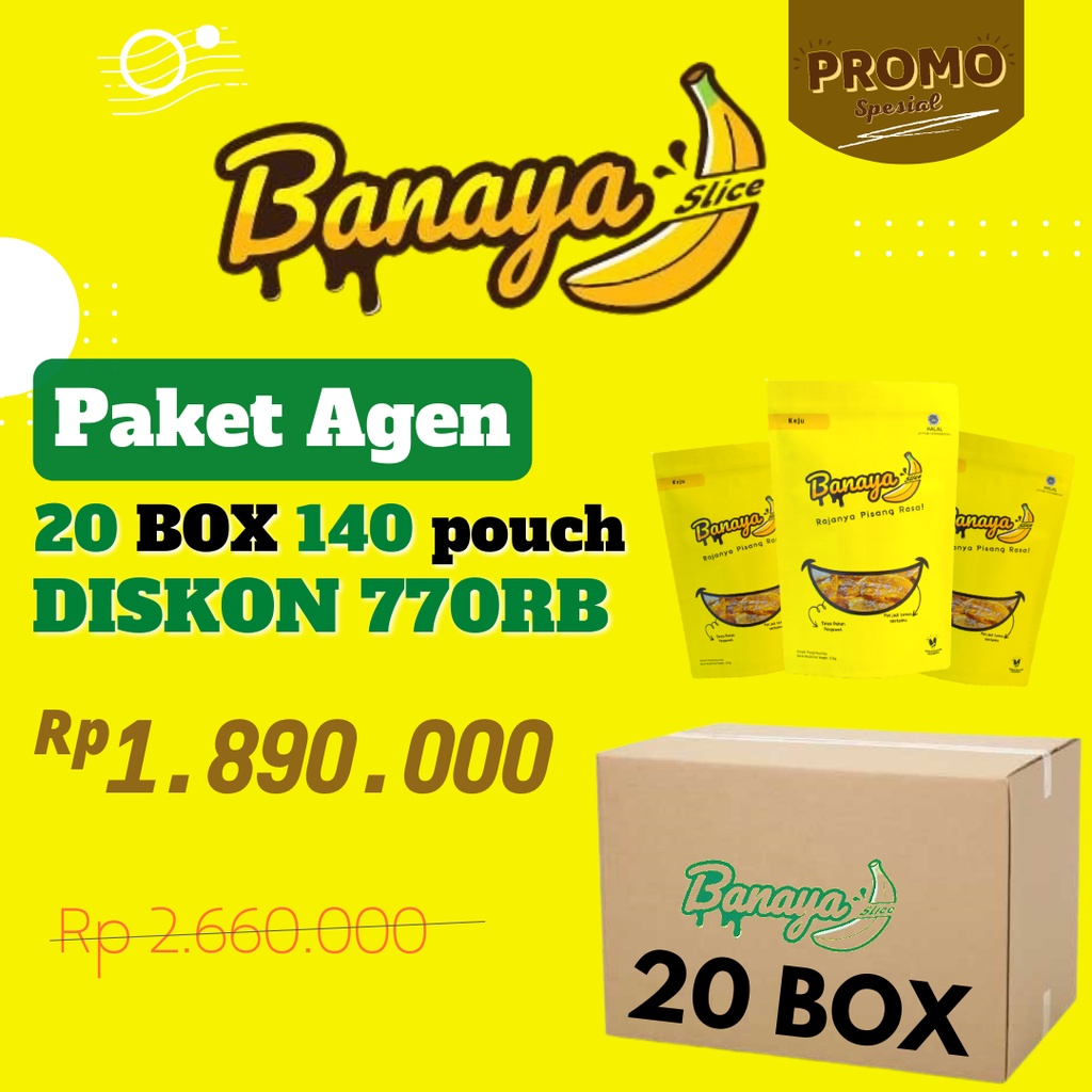 Jual Banaya Slice Keripik Pisang Berjuta Rasa - Paket Agen - Snack Oleh ...