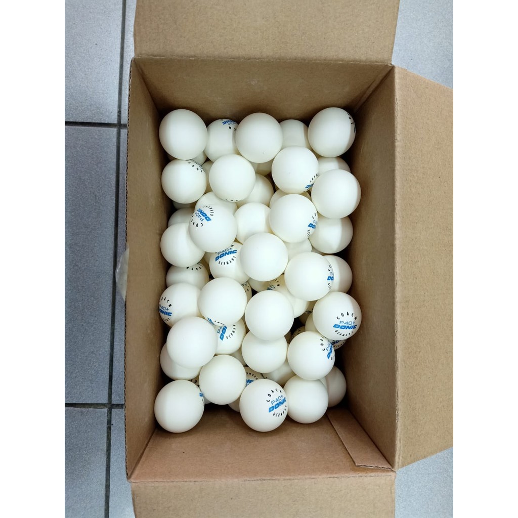Jual Bola Tenis Meja - Bola Pingpong Training Donic Coach P40 Plus Isi 120 Pcs ORIGINAL | Shopee ...