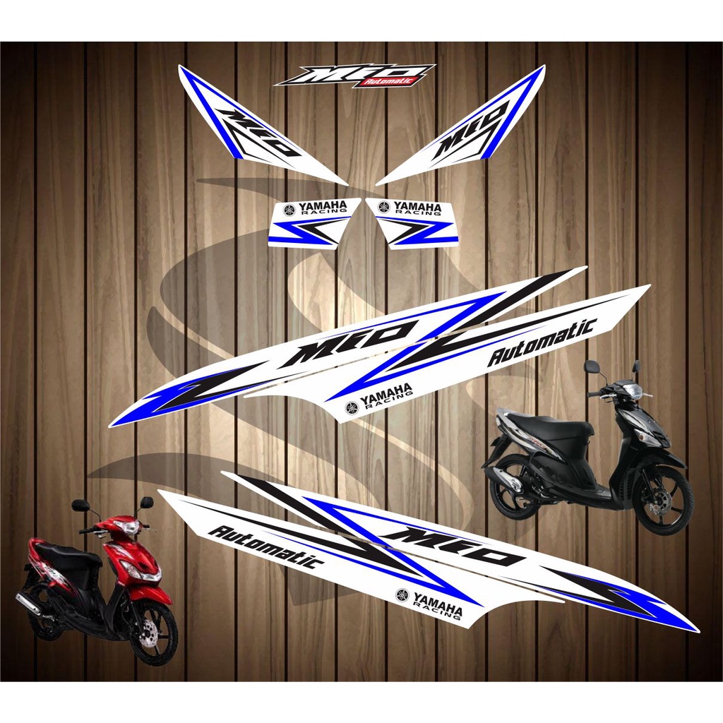 Jual VARIASI - (COD) STICKER STRIPING VARIASI BUAT BODY MOTOR YAMAHA MIO SMILE-OLD MOTIF VARIASI ...
