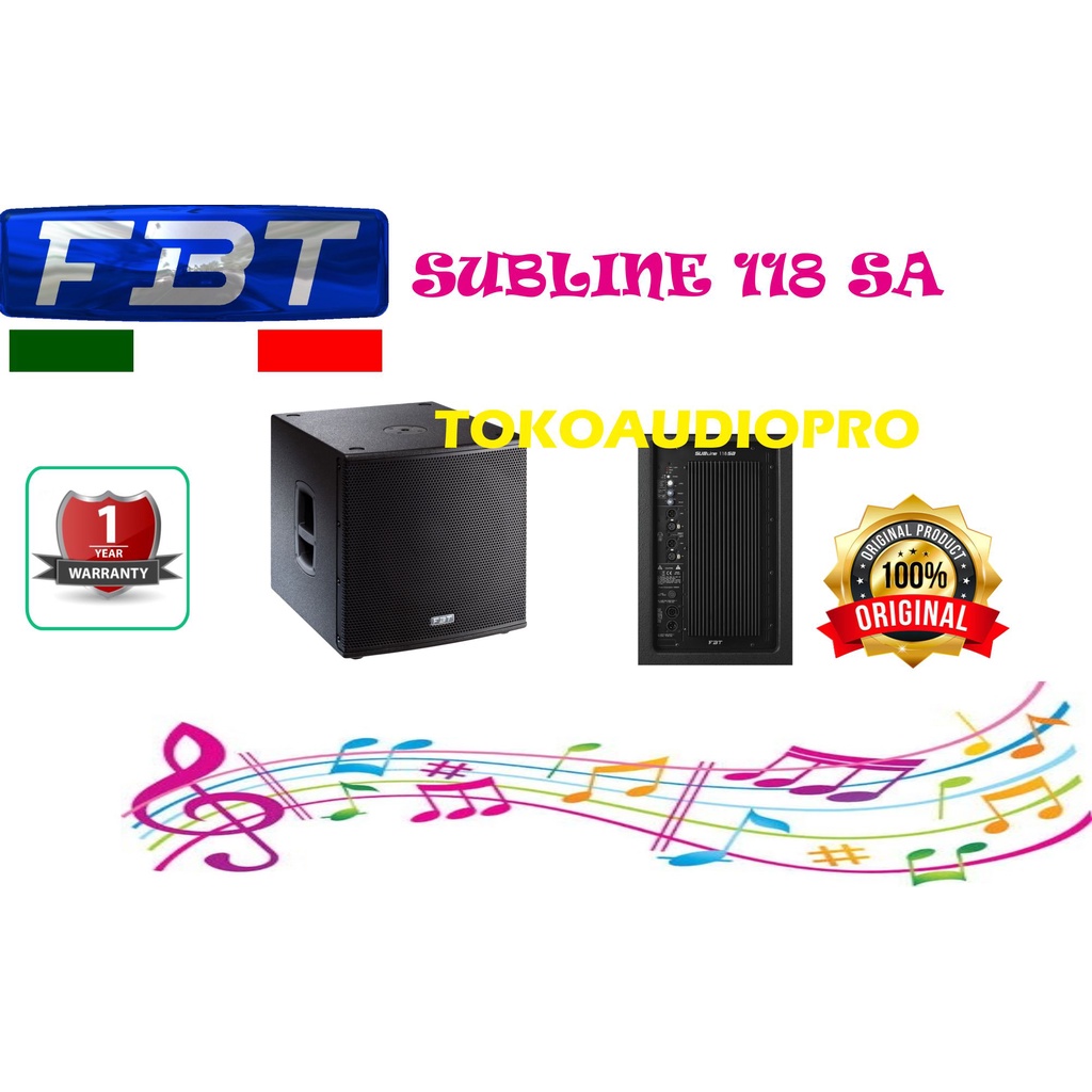 Jual Subwoofer FBT SUBline 118SA 18"Active Subwoofer Aktif | Shopee ...