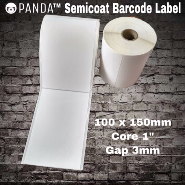 Jual Label Sticker Barcode 100x150mm Semicoated (10x15cm 375Pcs Core 1 ...