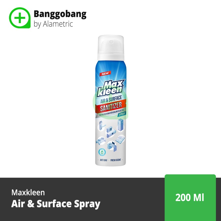 Jual Maxkleen Air & Surface Spray 200Ml - Banggobang | Shopee Indonesia
