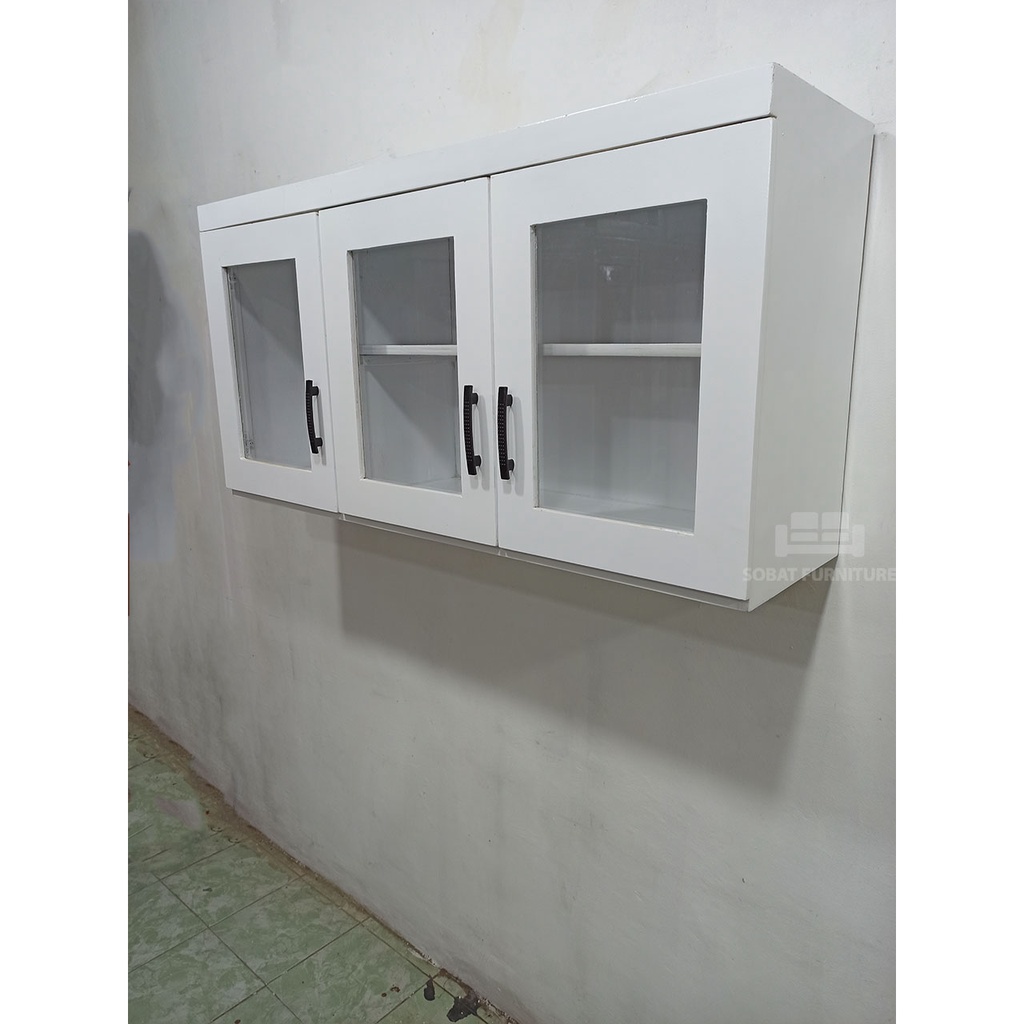 Jual Kitchen Set Atas 3 Pintu Kaca | Shopee Indonesia