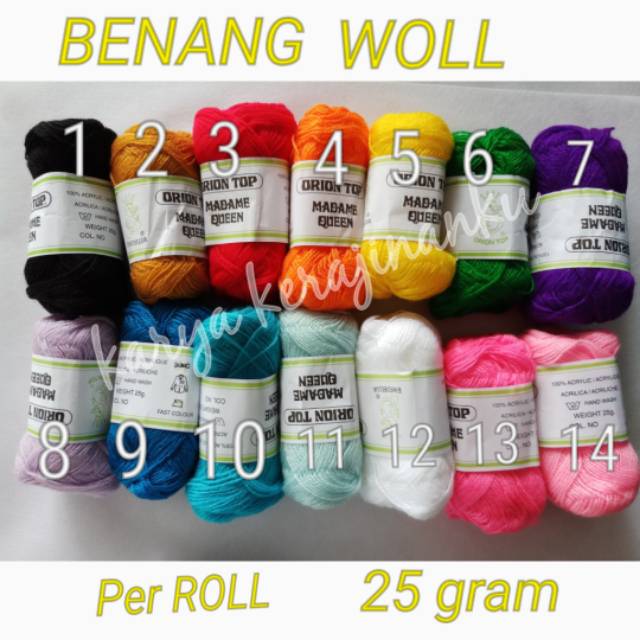 Jual Benang Woll Per ROLL | Shopee Indonesia