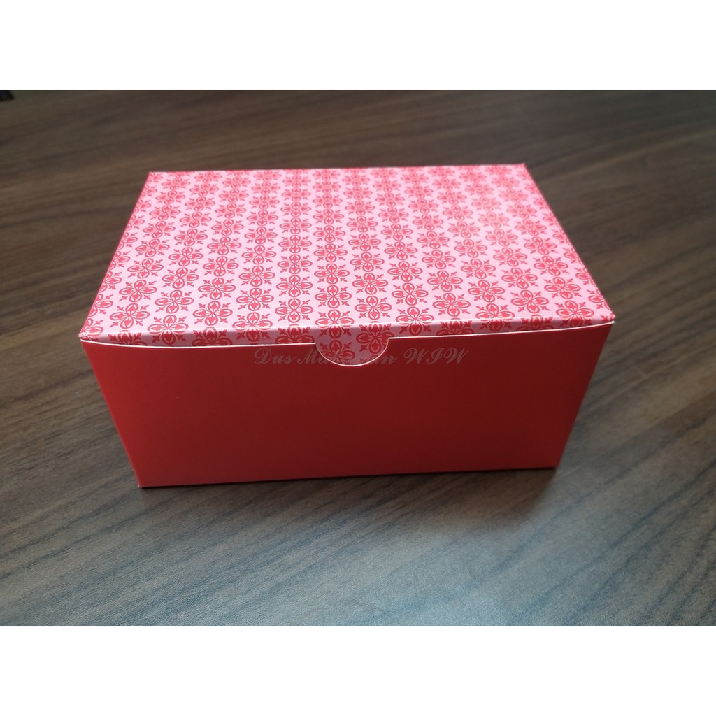 Jual DUS KUE / DUS SNACK / DUS NASI / DUS MAKANAN 10-15 MERAH | Shopee ...