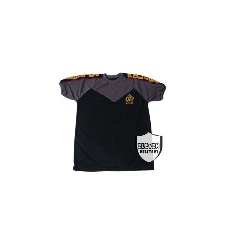 Jual KAOS LOGO POLISI MODEL VARIASI WARNA ABU KOMBINASI HITAM | Shopee ...