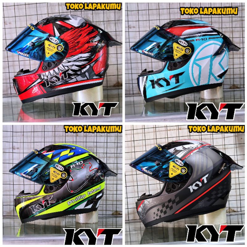 Jual Helm KYT r10 modif _Kyt R10 paket ganteng seri 3 | Shopee Indonesia