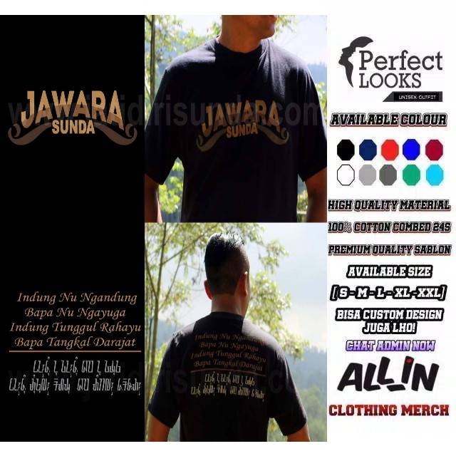 Jual KAOS DISTRO SUNDA JAWARA SUNDA INDUNG NU NGANDUNG KAOS JAWARA ...