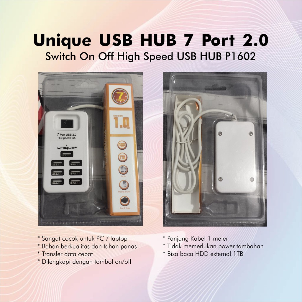 Jual Unique USB HUB 7 Port 2.0 | Shopee Indonesia