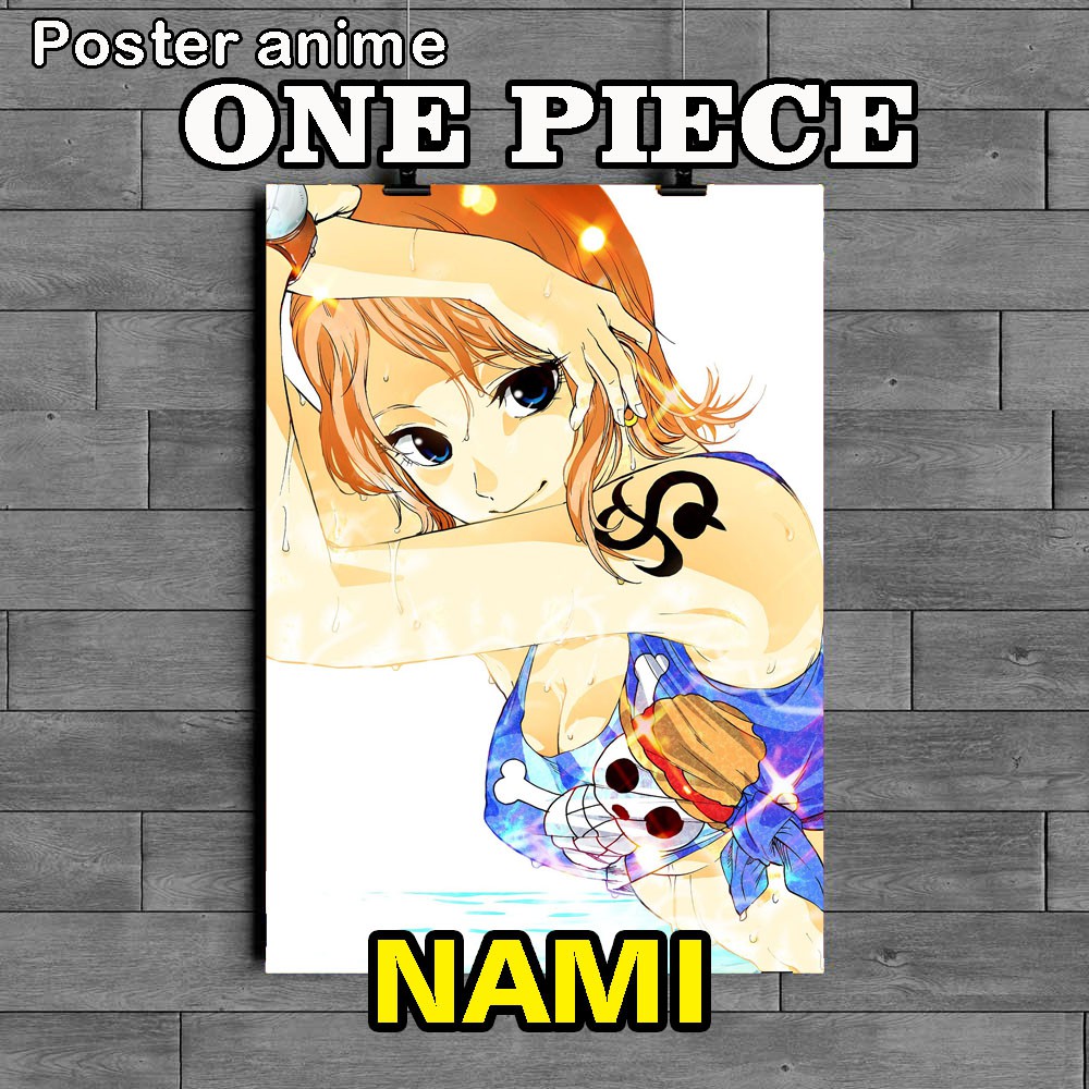 Jual Poster Anime ONE PIECE nami full colour murah meriah istimewa uk ...