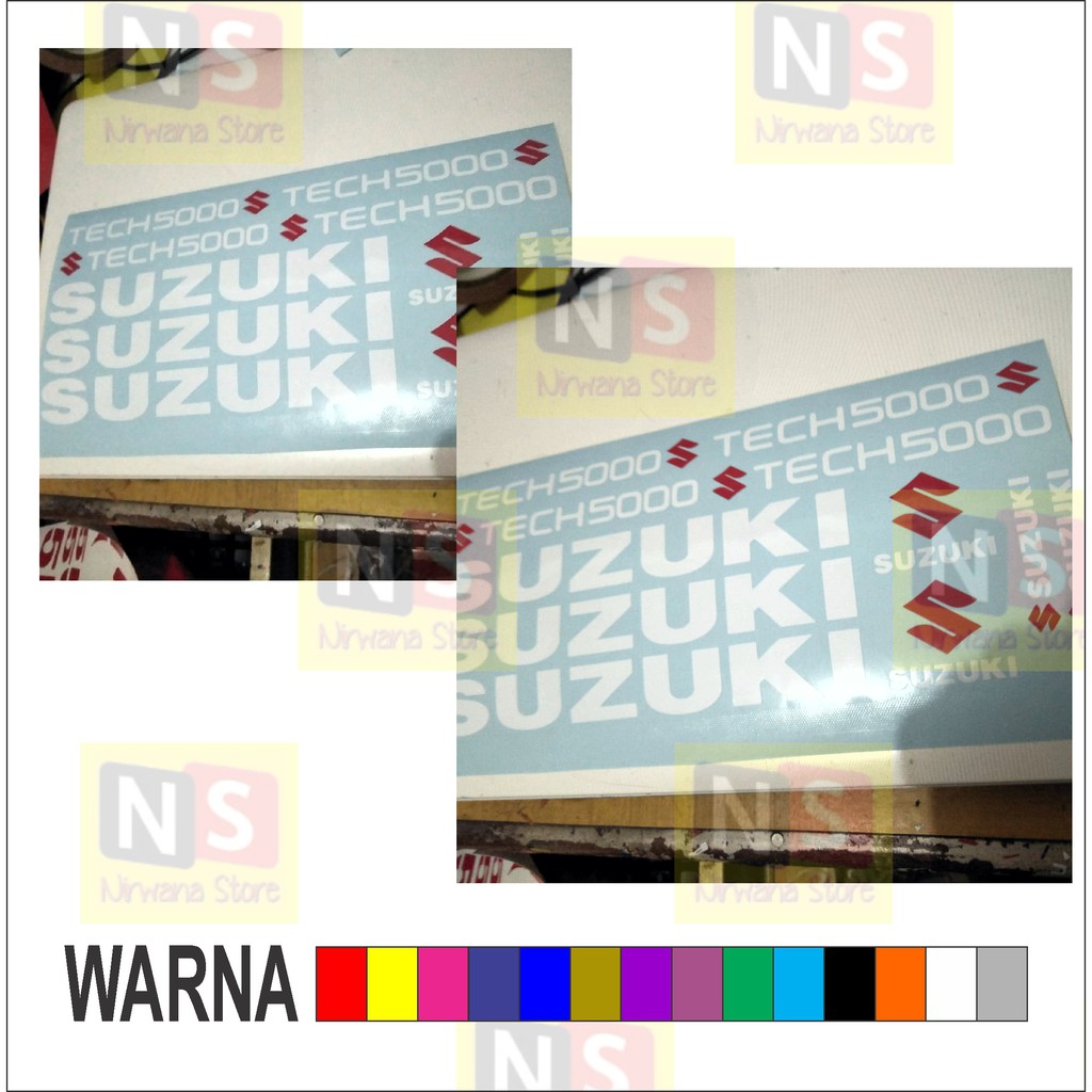 Jual Sticker Stiker suzuki sepeda suzuki tech 5000 | Shopee Indonesia