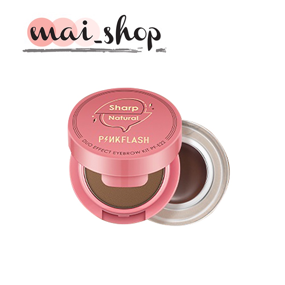 Jual PINKFLASH 2-in-1 duo effect eyebrow cream & powder ( TANPA KUAS ...