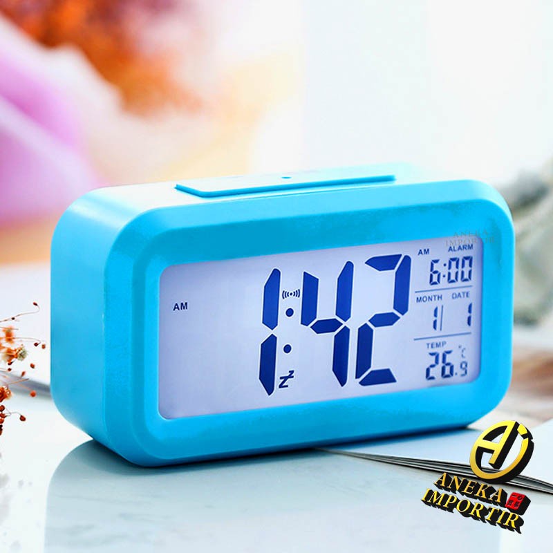 Jual Jam Meja Plastik Weker Beker Digital Pintar / Smart Alarm Clock ...