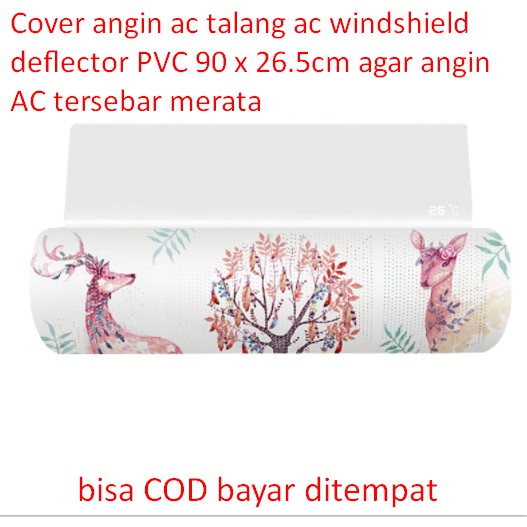 Jual Cover angin ac talang ac windshield deflector PVC 90 x 26.5cm agar ...