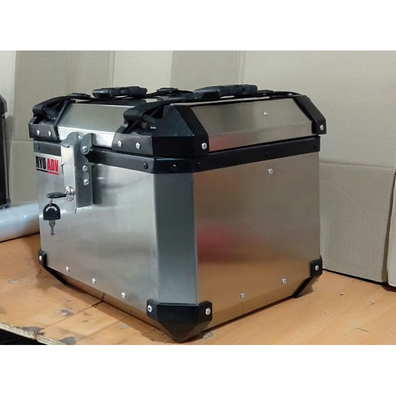 Jual Top box pannier 38 liter stainless herline box motor tengah ...