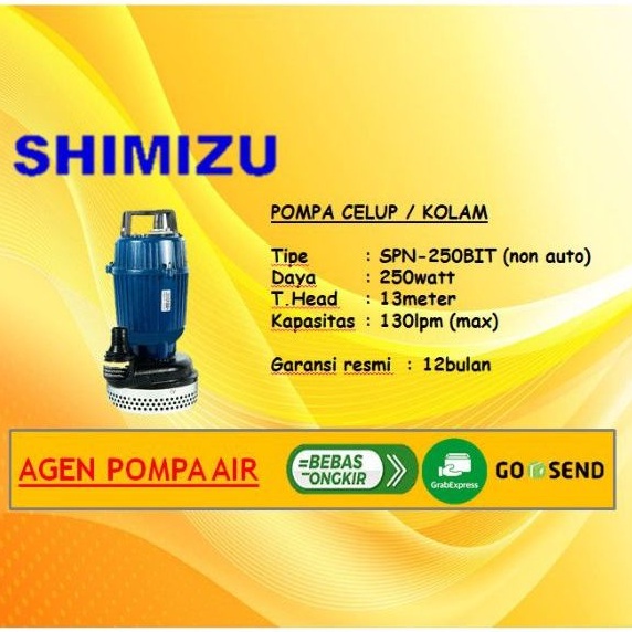 Jual POMPA CELUP SHIMIZU SPN-250BIT ( MANUAL) | Shopee Indonesia