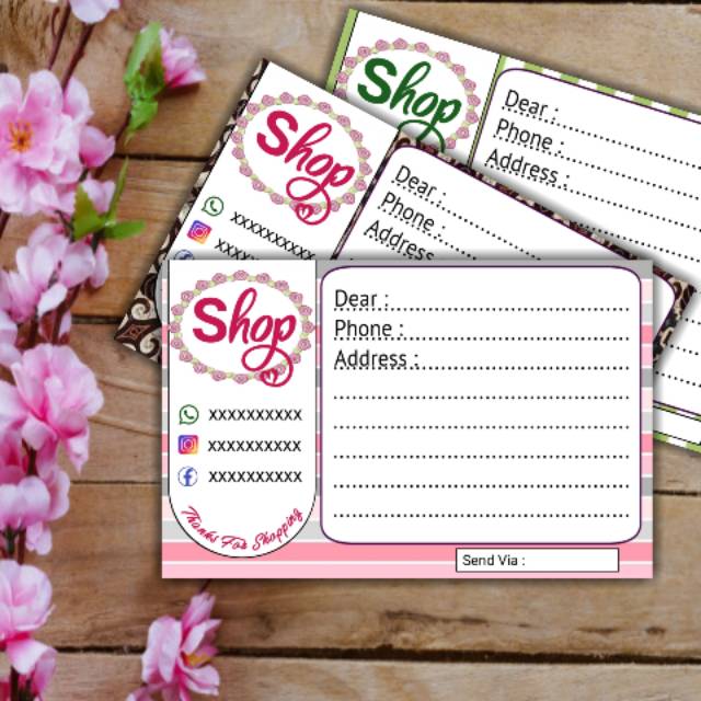 Jual Stiker Pengiriman Simple - Label Pengiriman Barang | Shopee Indonesia