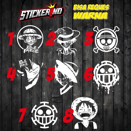 Jual STICKER CUTTING LUFFY ONE PIECE | Shopee Indonesia