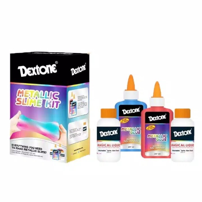 Jual DEXTONE METALLIC SLIME KIT | Shopee Indonesia