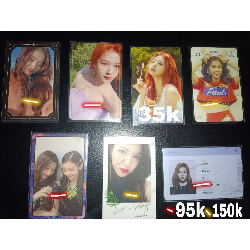 Jual photocard sana twice tyoy merem / bortip mnm / id card blue ...