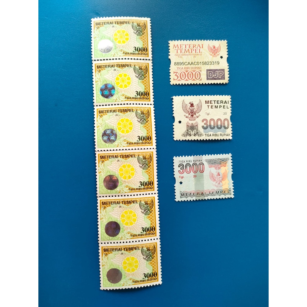 Jual materai 3000 lama / meterai tempel | Shopee Indonesia
