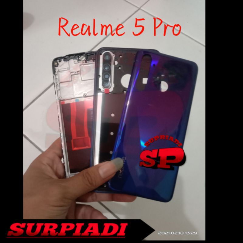 Jual Back Casing Kesing Housing Realme 5 Pro Fullset + Tulang Bezel ...