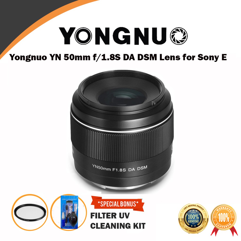 Jual Lensa Yongnuo Yn 50mm F1 8s Da Dsm Lens For Sony E Mount F1 8
