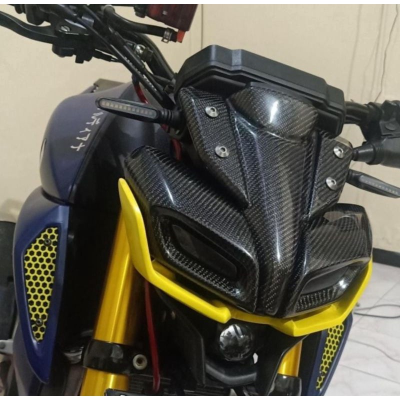 Jual Visor Carbon Kevlar Yamaha MT15 merk Envenom PNP | Shopee Indonesia
