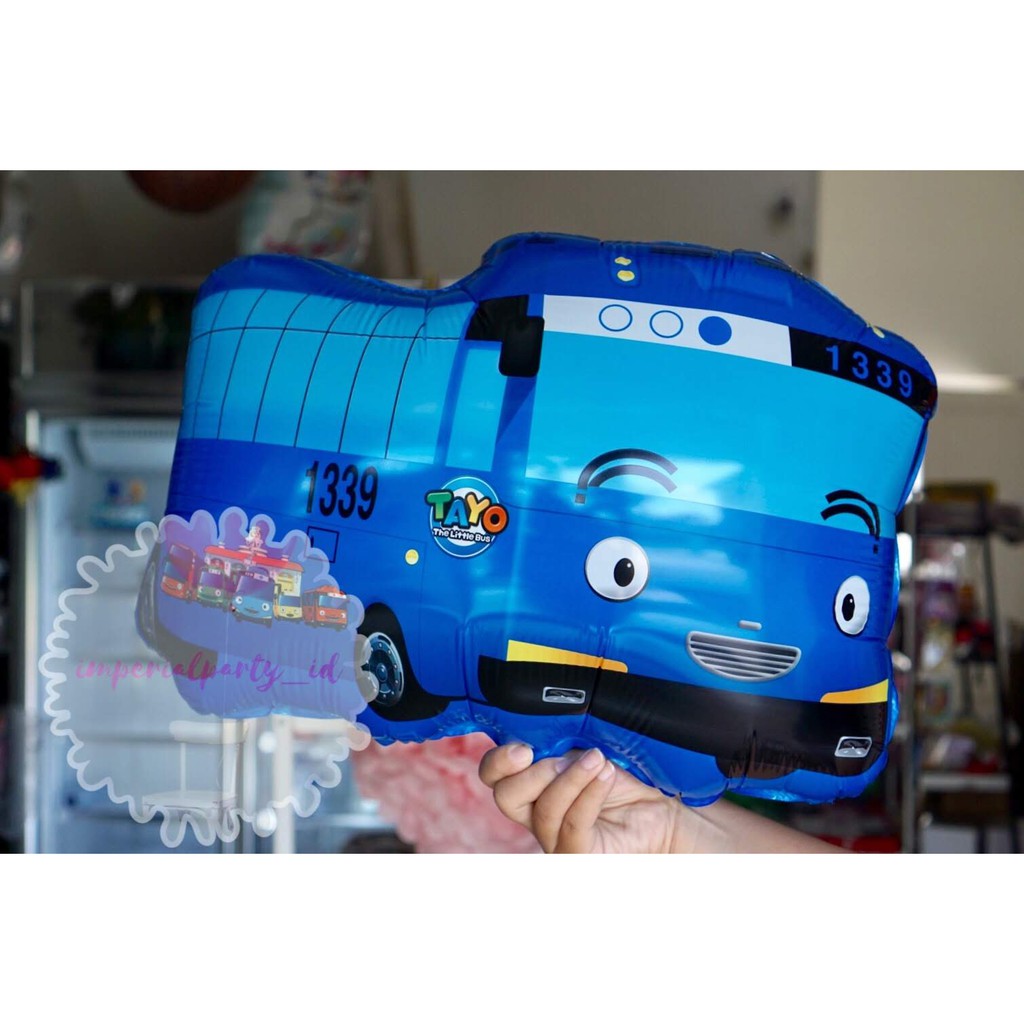 Jual Balon Tayo Little Bus Biru Besar | Shopee Indonesia