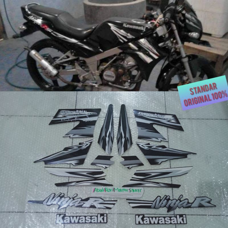Jual STRIPING LIS STIKER KAWASAKI NINJA R HITAM 2011 STANDAR ORI ...