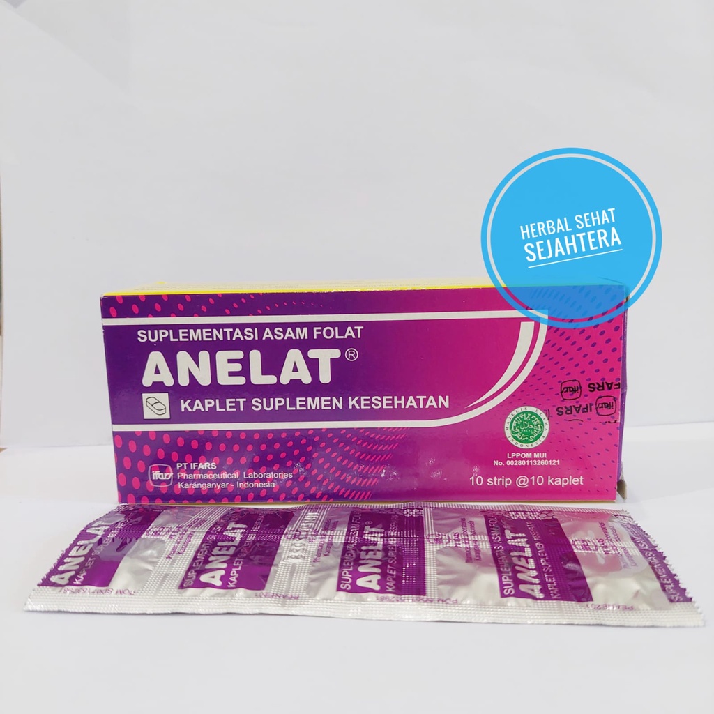 Jual ANELAT - Suplemen Asam Folat Ibu Hamil - Per Box | Shopee Indonesia