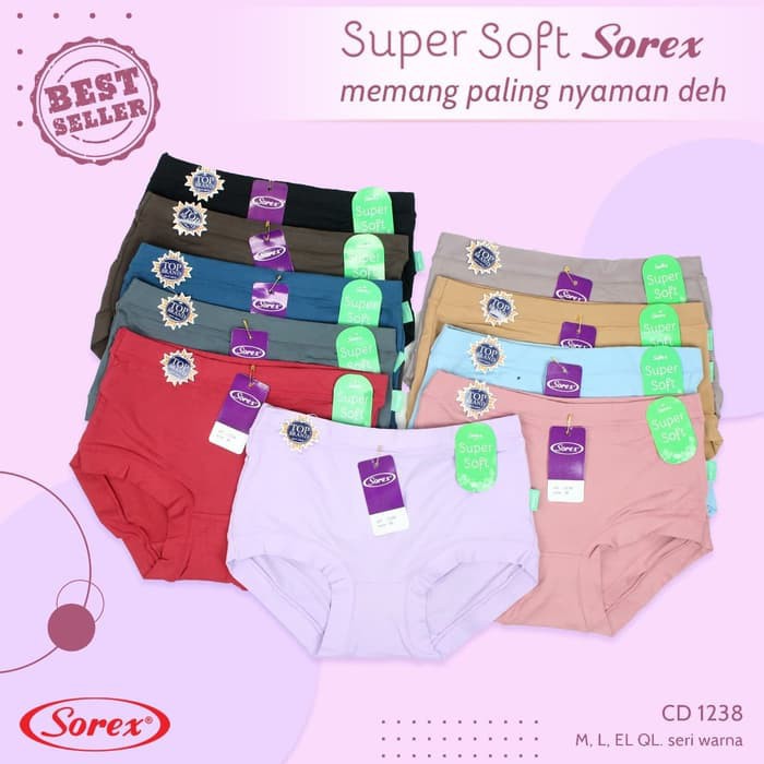 Jual ORIGINAL Sorex CD 1238 Celana Dalam Wanita Super Soft Grosir | Shopee Indonesia