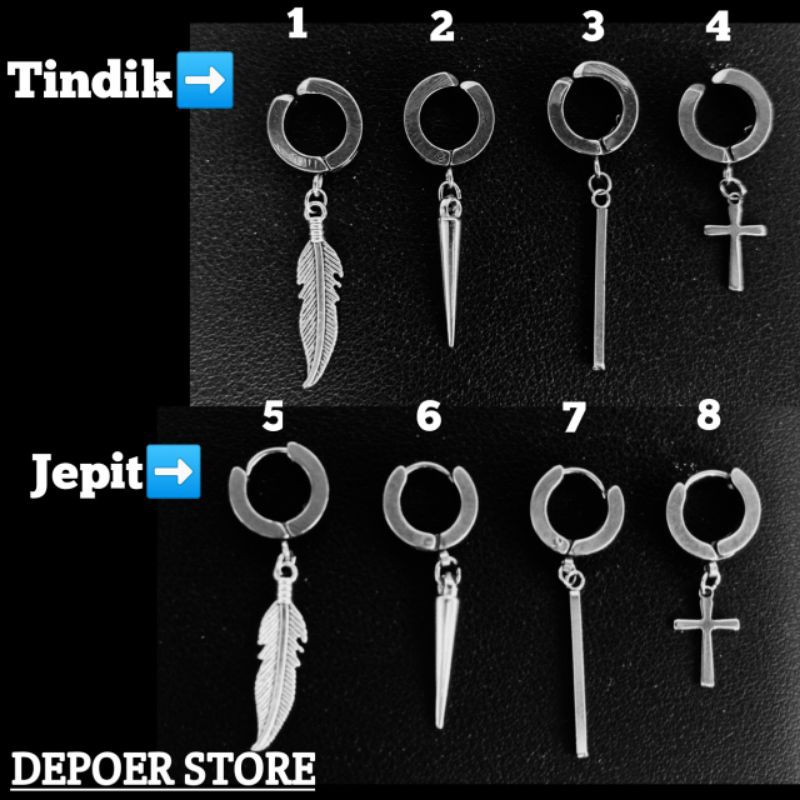 Jual ANTING COWOK GANTUNG TERBARU JEPIT&TINDIK | Shopee Indonesia