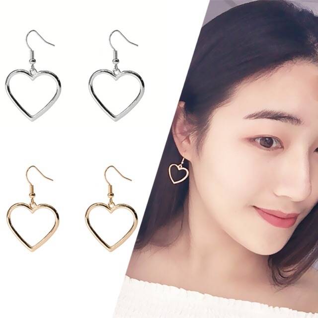 Jual Anting fashion gantung hooks hati / love (Elisa Earrings) | Shopee ...