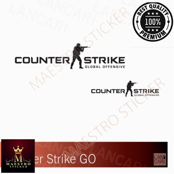 Jual M.STICKER Sticker Counter Strike Global Offensive Games Logo Vinyl ...