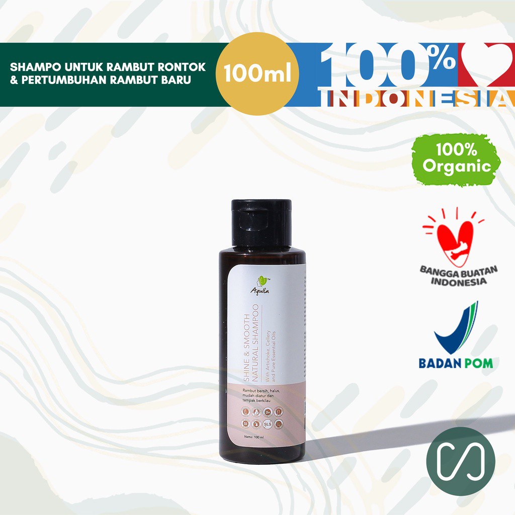 Jual Aquila Smooth and Shine Natural Shampoo Rambut Rontok 100/250mL ...