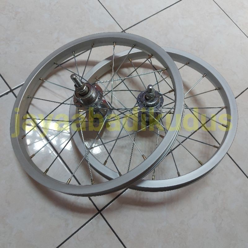 Jual Velg Setelan Sepeda 16 Aluminium dan Besi / Pelek Sepeda 16 ...