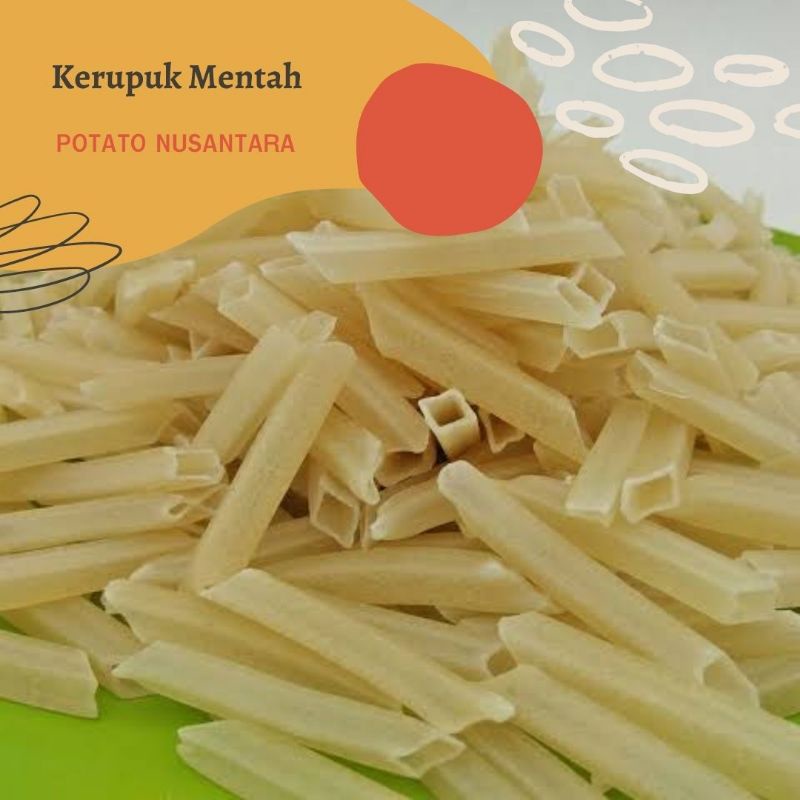 Jual [ 250 gr ] POTATO NUSANTARA / KERUPUK KRUPUK MENTAH POTATO ...