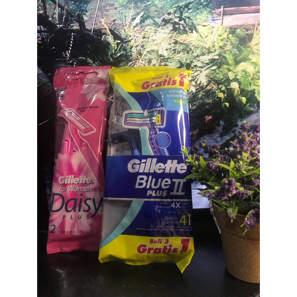 Jual Gillette Blue 2 II Simple Isi 4 / Gillete Daisy Plus Isi 2 Satuan ...