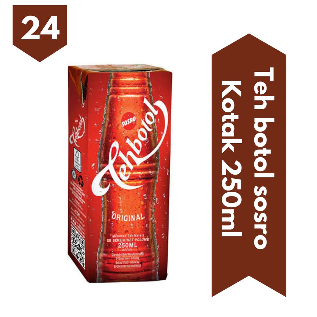 Jual Teh Botol Sosro Kemasan 250ml Best Seller (KARTON) | Shopee Indonesia