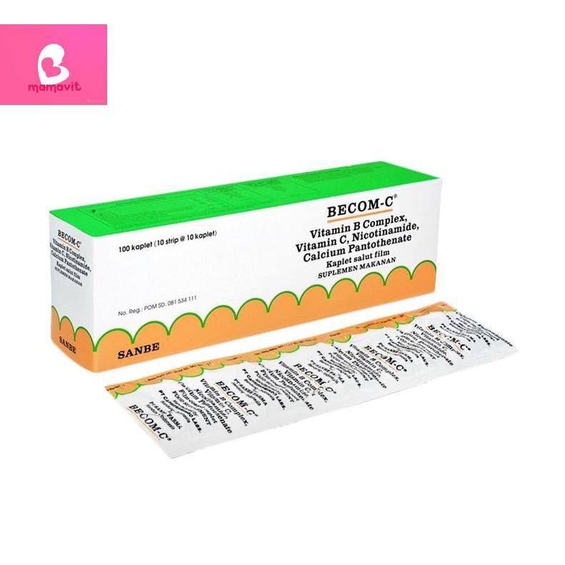 Jual becomc/ Becom C/ vitamin c 500mg/ multivitamin mineral | Shopee ...
