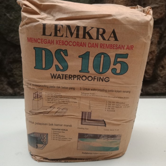Jual LEMKRA DS 105 waterproofing mencegah kebocoran dan rembesan air ...