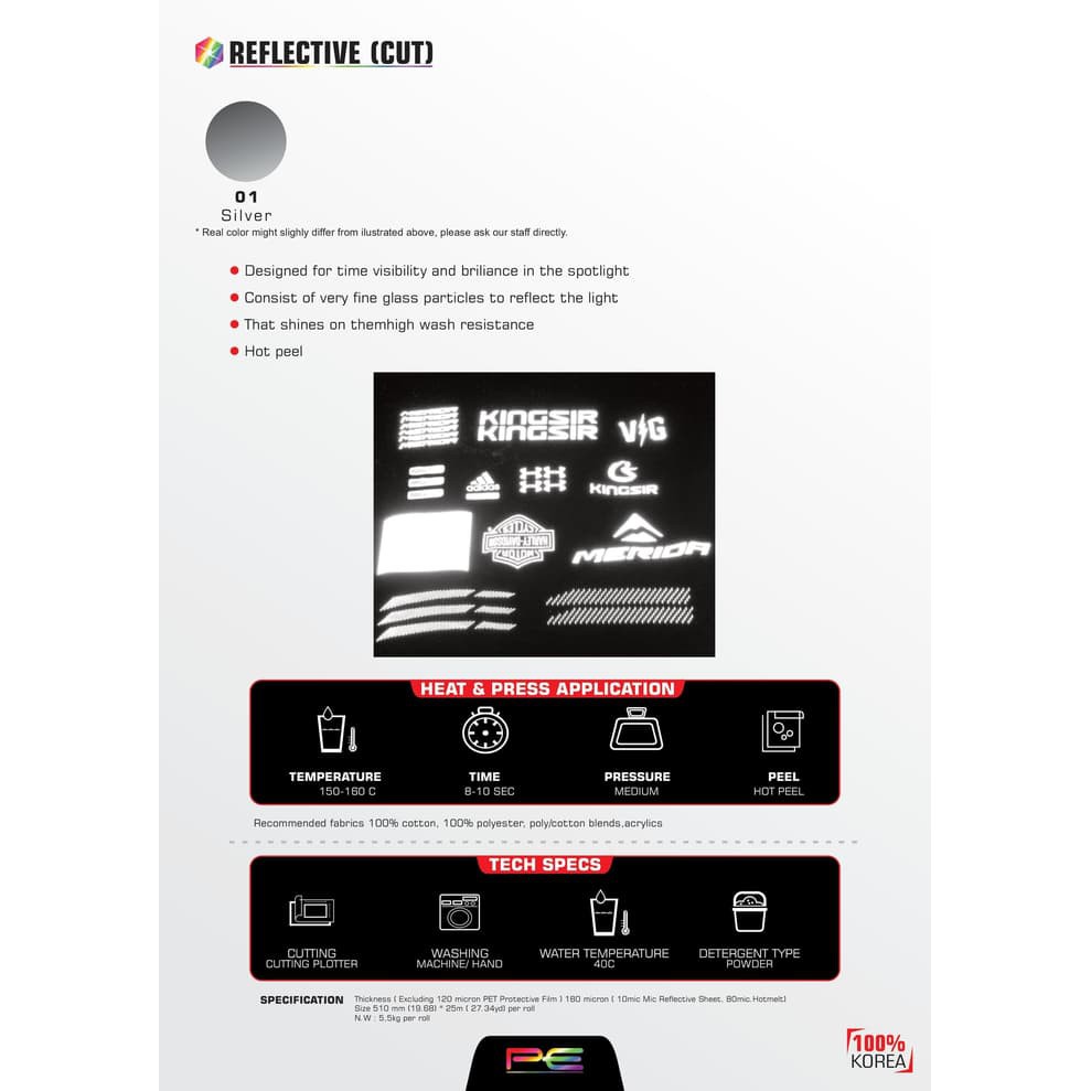 Jual POLYFLEX REFLECTIVE KOREA ( METERAN ) | Shopee Indonesia