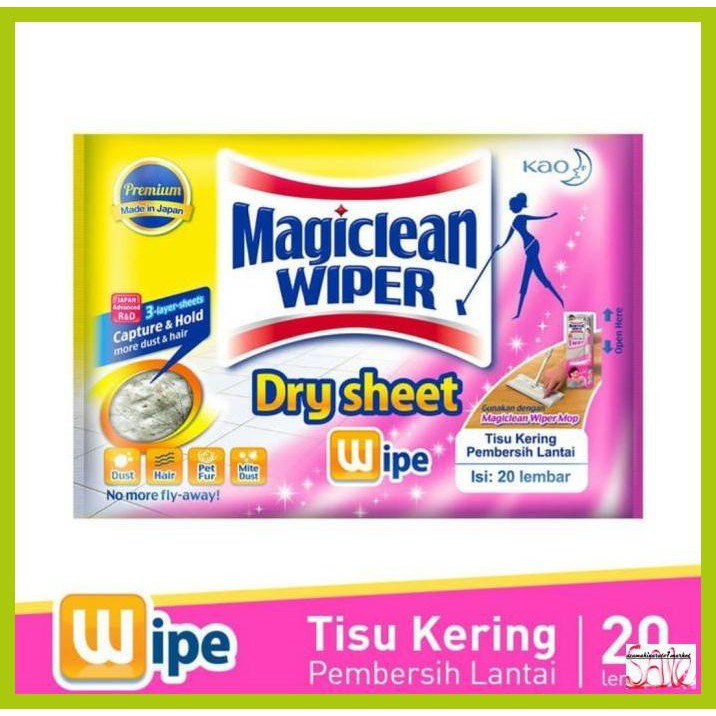 Jual Leptala- Magiclean Wiper Wet Sheet 8S / Magiclean Pembersih Lantai ...
