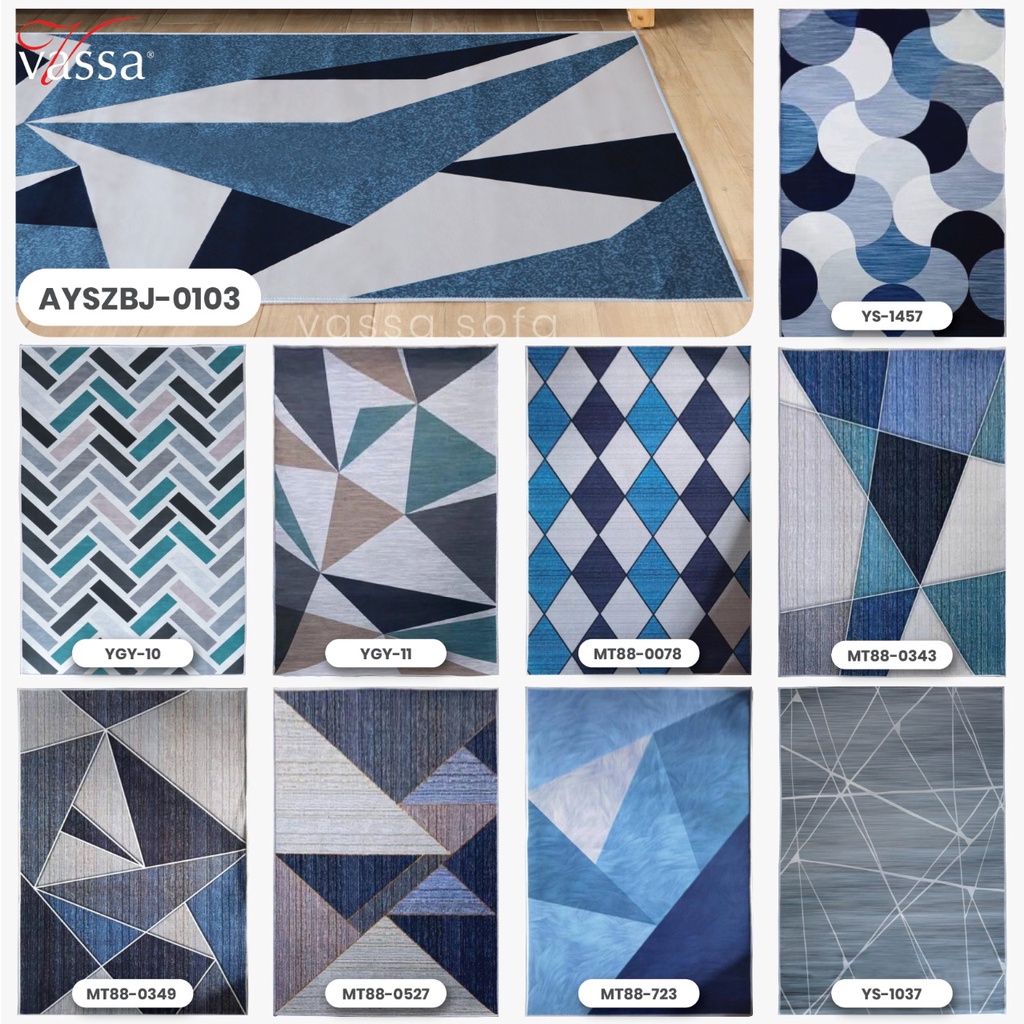 Jual karpet modern printed luxury | vassa | Shopee Indonesia