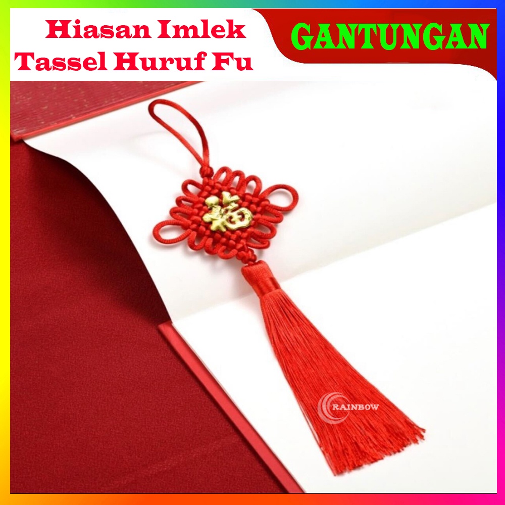 Jual Gantungan Hias Imlek Tasel Tassel Huruf Fu Tassel Tasel Gantungan ...
