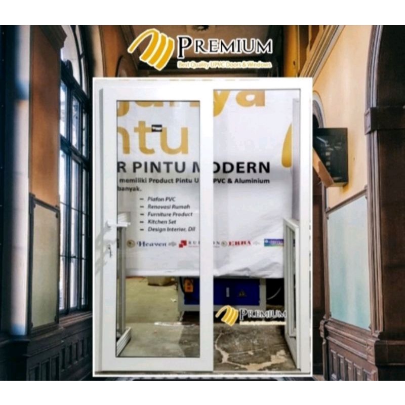 Jual Pintu Sliding Upvc Premium Double Glass | Shopee Indonesia