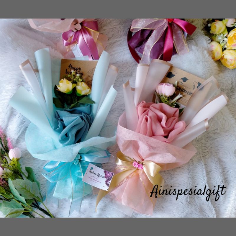 Jual Bucket buket bunga jilbab Bellasquare hadiah wisuda ulang tahun ...