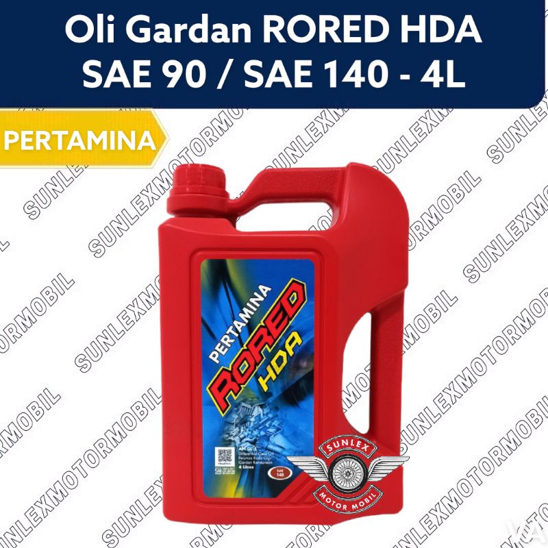 Jual OLI GARDAN RODA GIGI PERTAMINA RORED HDA GL-5 SAE 90 SAE 140 4L ...