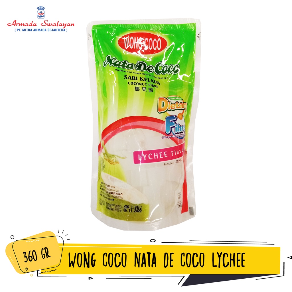 Jual Wong Coco Nata de Coco Lychee 360g | Shopee Indonesia